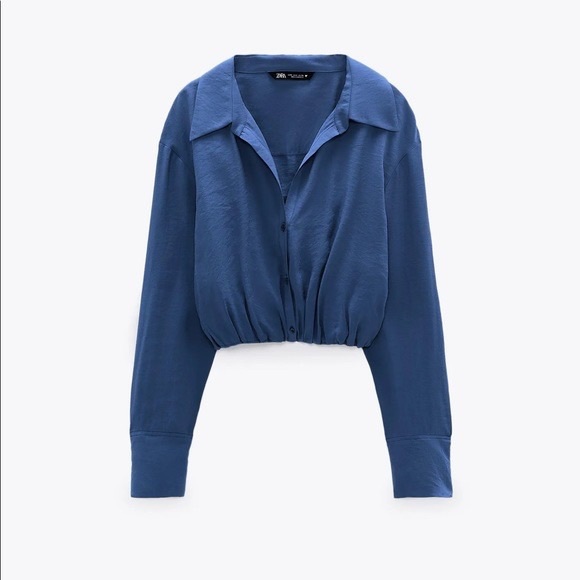 Zara | Tops | Zara Cropped Collar Shirt | Poshmark
